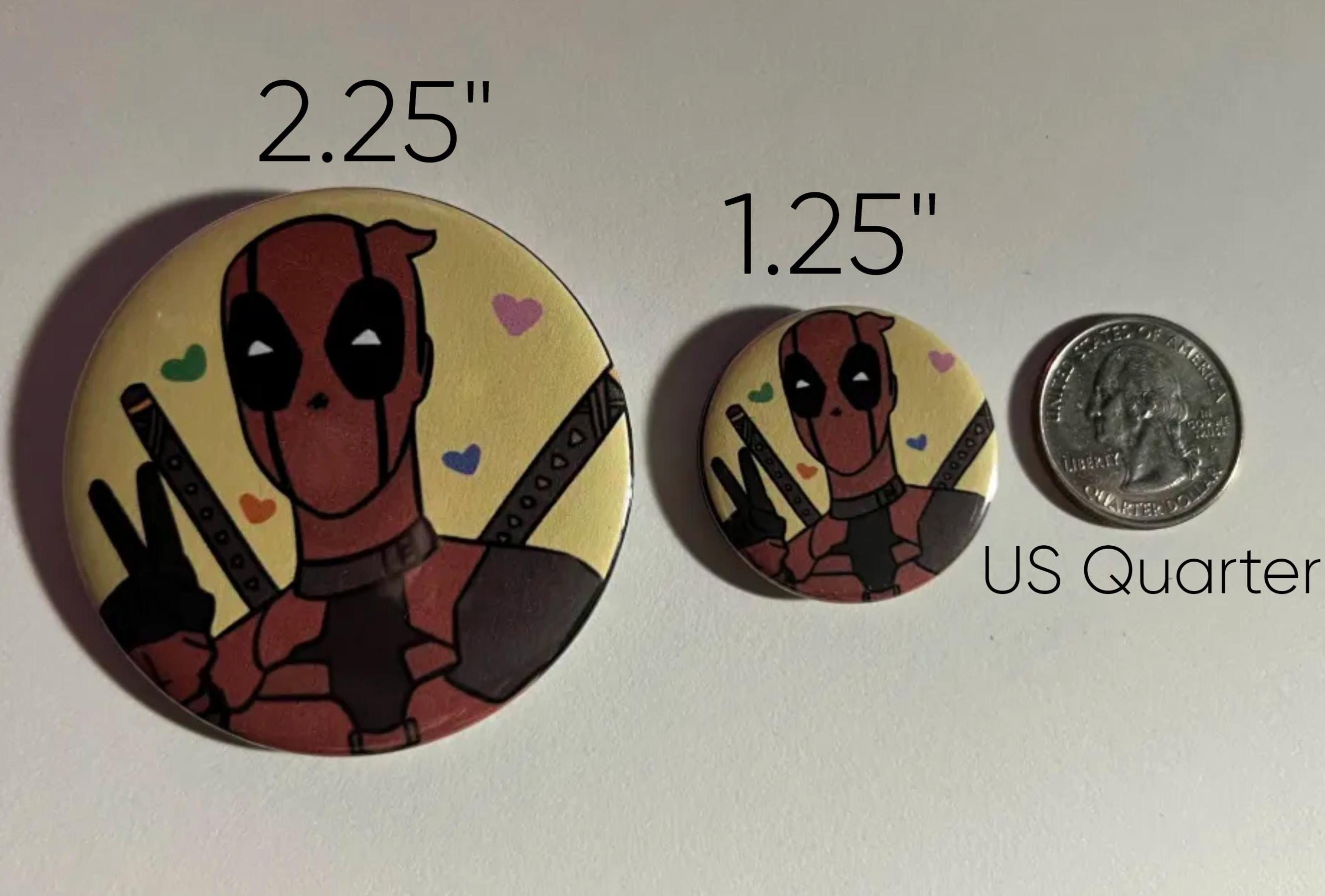 Deadpool Metal Pins - Etsy