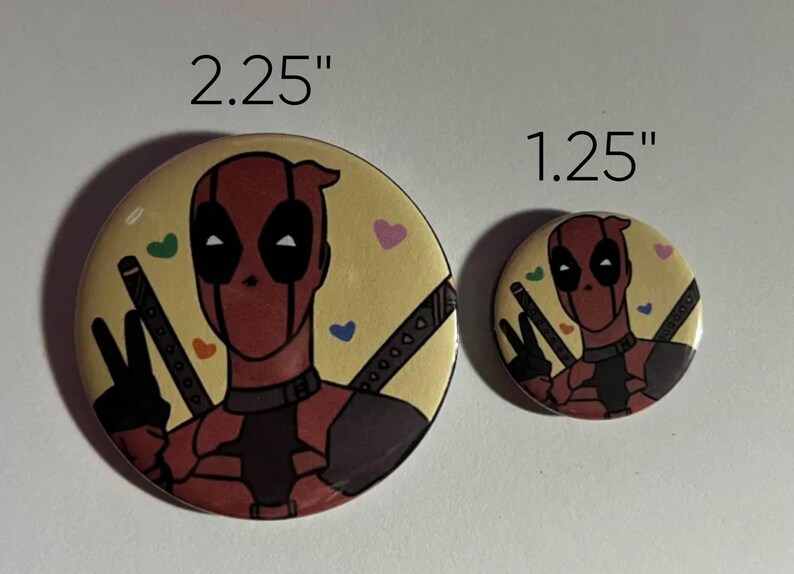 Deadpool Metal Pins - Etsy