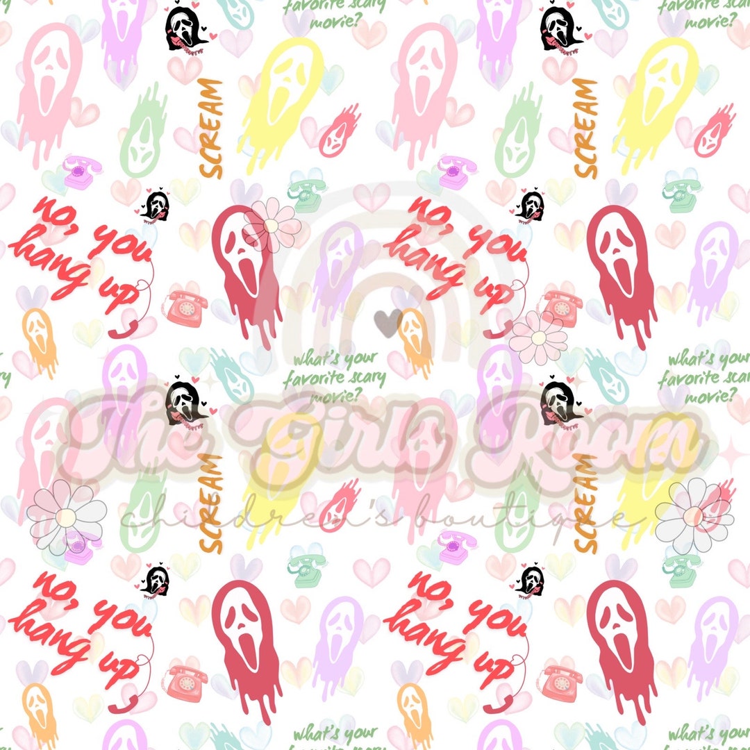 Horror Scream Halloween Seamless - Etsy