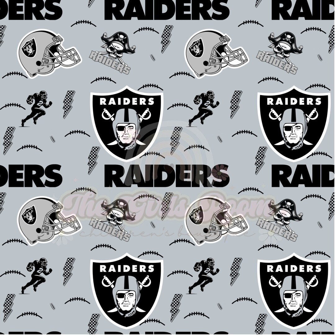 Raiders Seamless Pattern - Etsy
