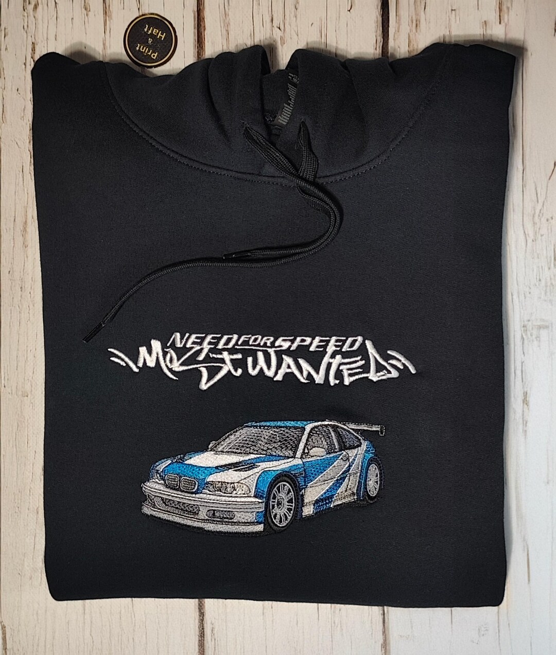 Need for Speed Most Wanted BMW E46 M3 Gtr "v2" Embroidery Hoodie ...