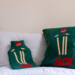 Cricket Personalised Cushion - Etsy UK