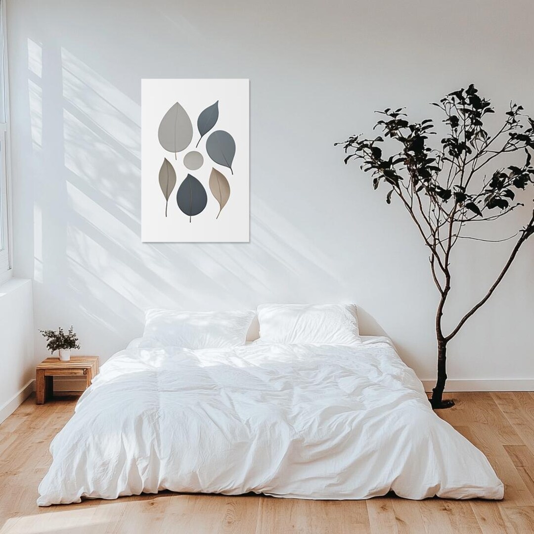 Abstract Leaves, Fluid Shapes That Mimic Forms Found in Nature Matte ...