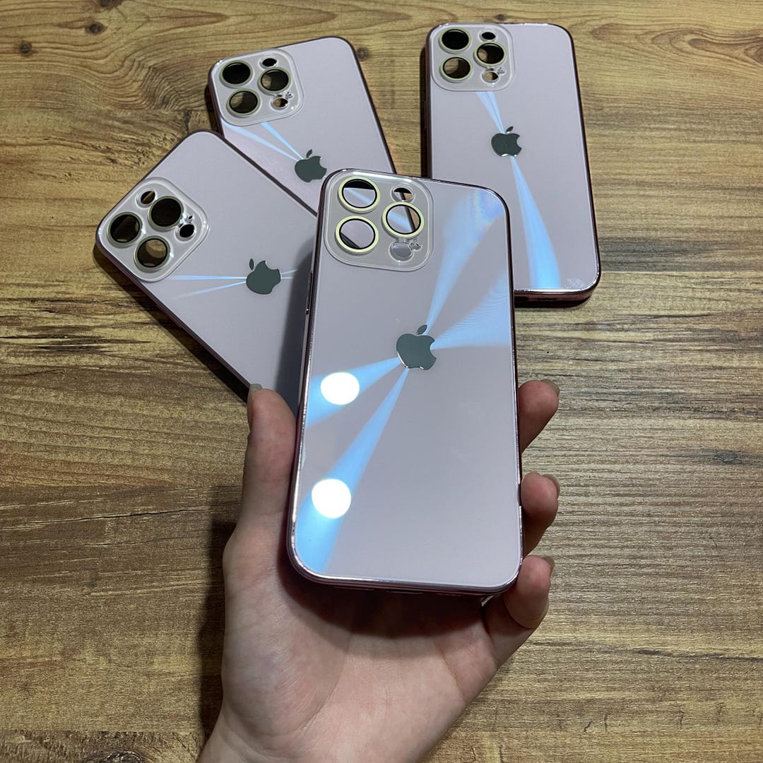 Cd Look Phone Case / Apple Logo Stain Resistant Phone Case / Pink Glass ...