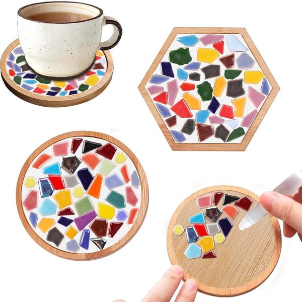 Adult Mosaic Coaster Kit - Etsy