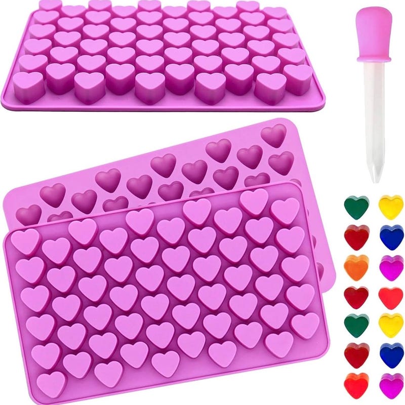 Silicone Mini Heart Molds - Etsy