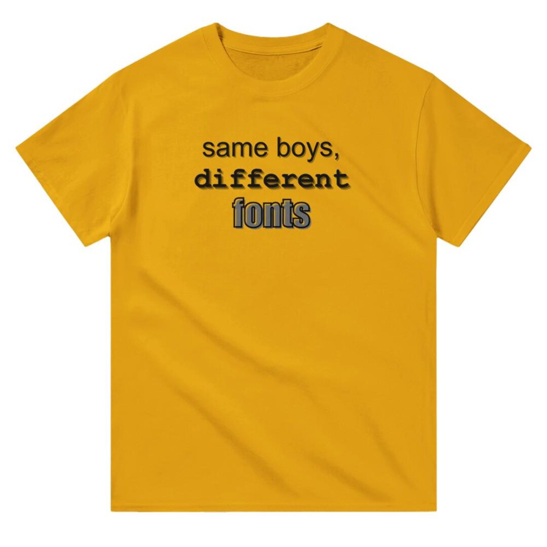 Same Boys, Diff Fonts - Etsy