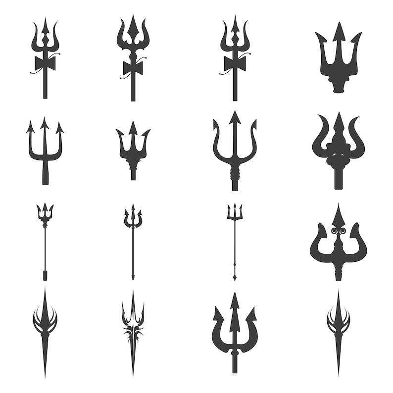 Trident Svg Bundles, Trident Svg Art, Trident Clipart, Trident PNG ...