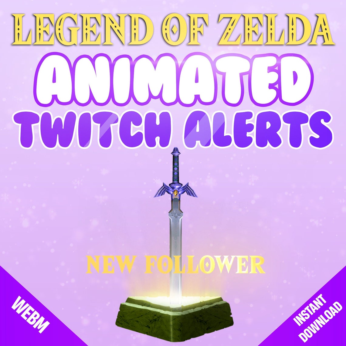Legend of Zelda Animated Twitch Alerts - Etsy