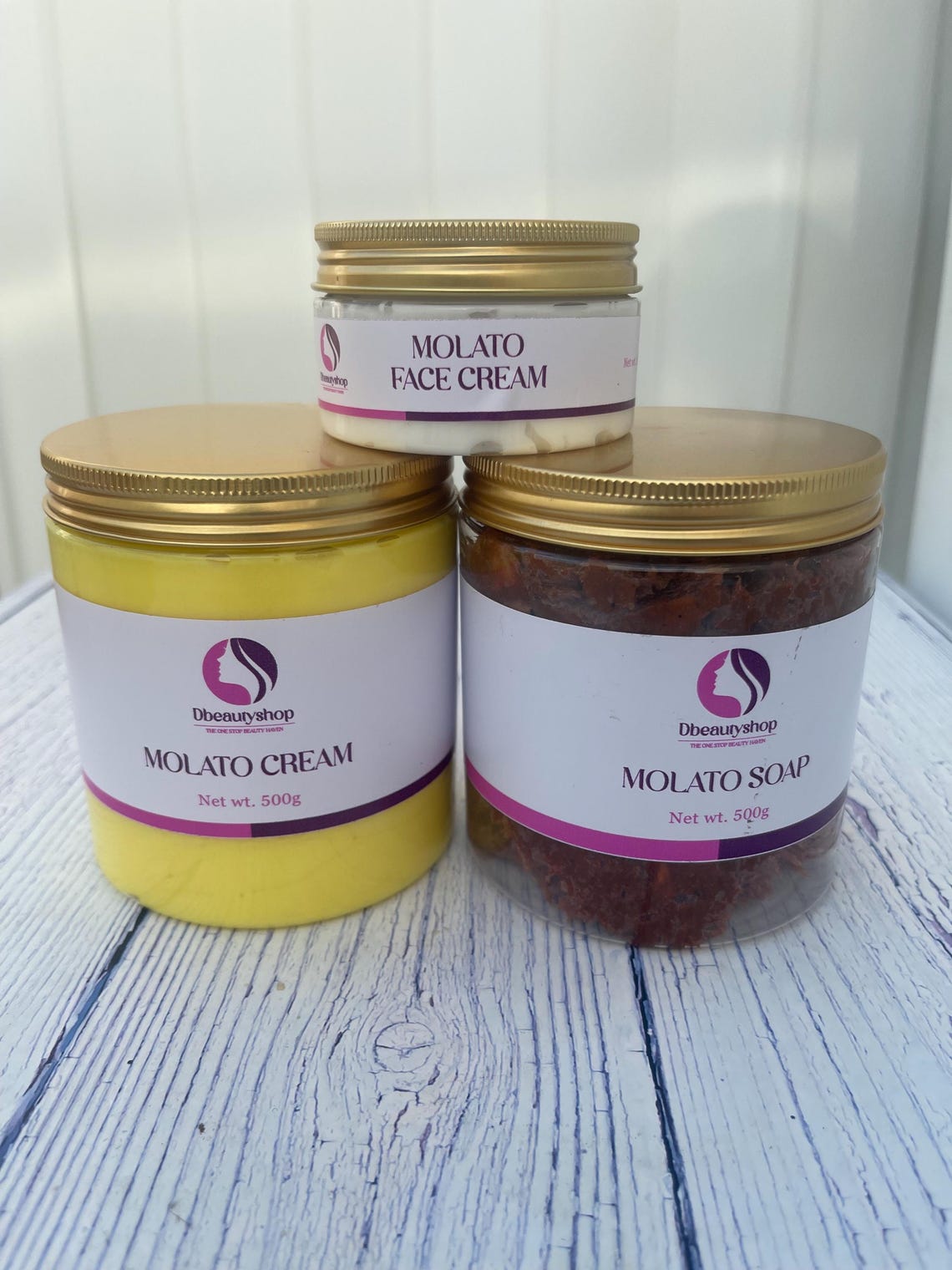 Molato Skincare Set: Body Cream, Face Cream, Paste Soap (500g) - Etsy