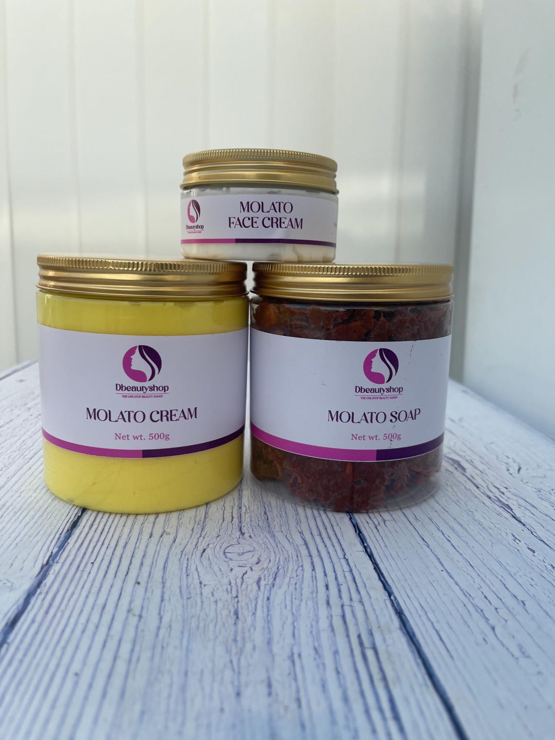 Molato Skincare Set: Body Cream, Face Cream, Paste Soap (500g) - Etsy