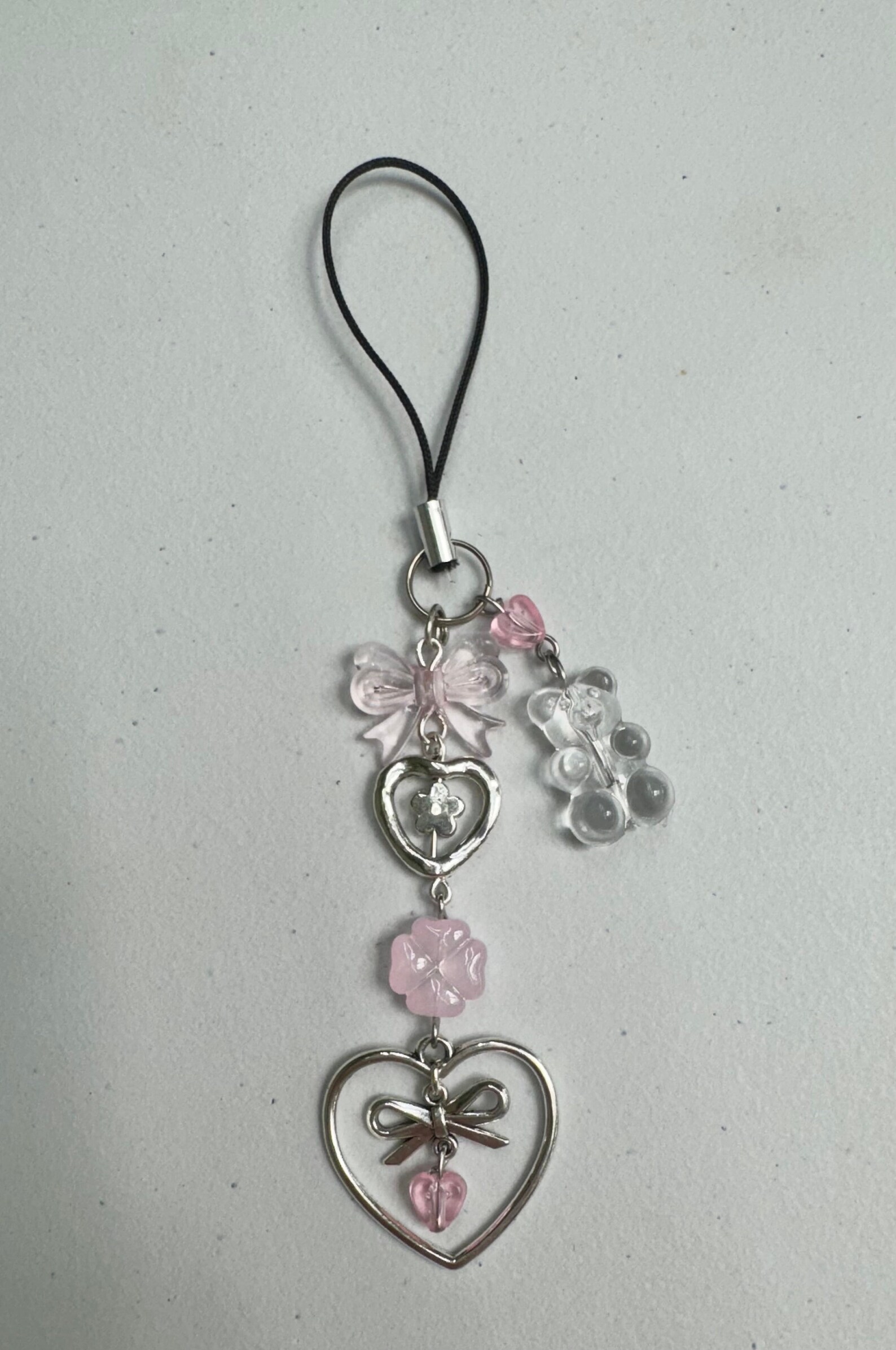 Cute Aesthetic Flower Heart Pink Phone Charms - Etsy