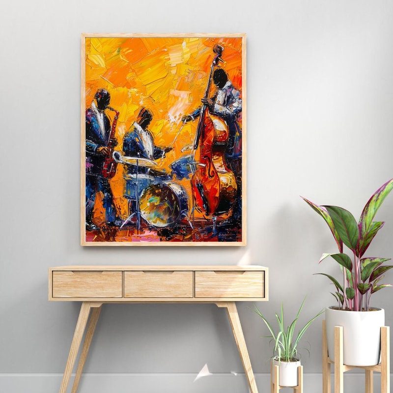 Jazz Trio Paintings - Etsy