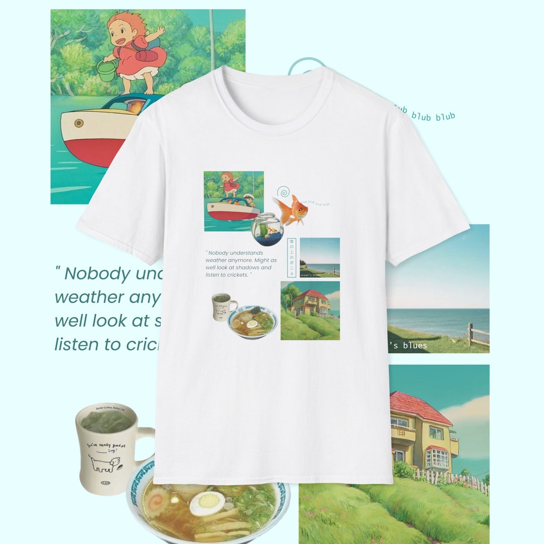 PONYO GRAPHIC TEE Women and Men Shirt Unisex Softstyle T-shirt - Etsy