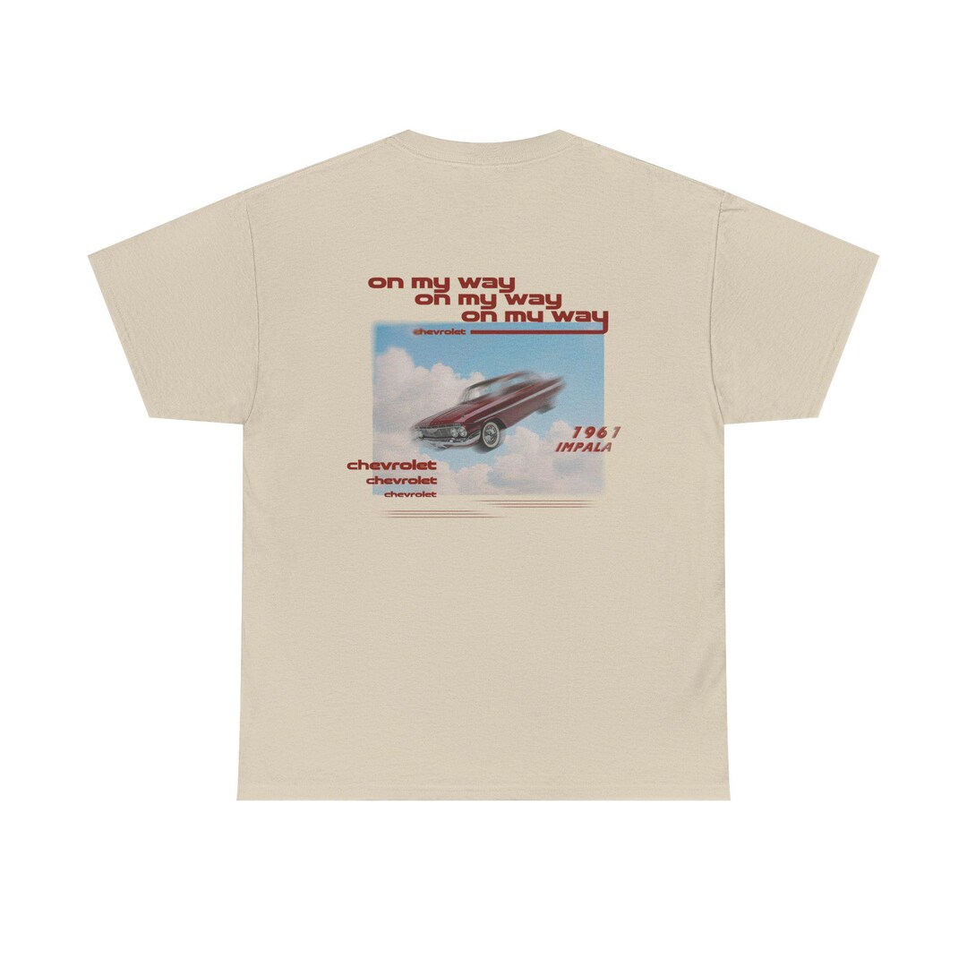 On My Way Retro Car Tee | Flying Classic Car Graphic, 1967 Style - Etsy