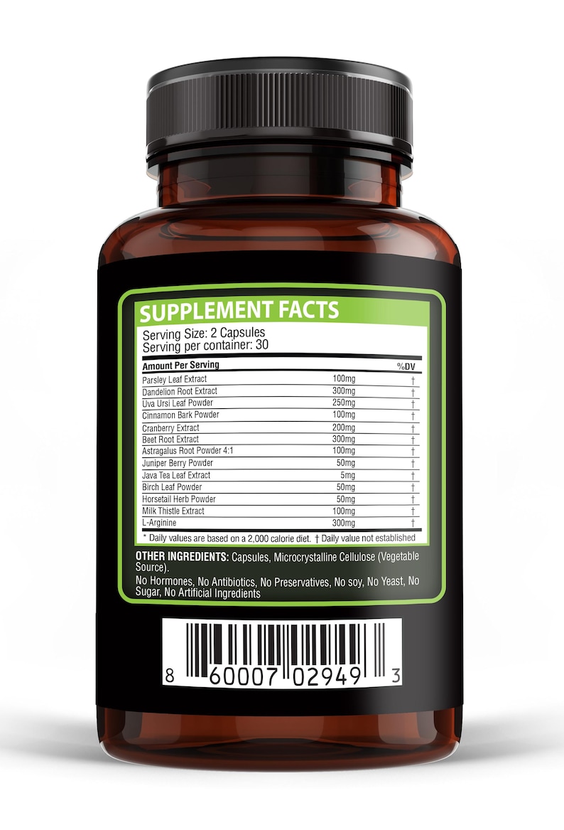 Kidney, Bladder & Blood Formula | Wellness Supplement for Urinary and ...