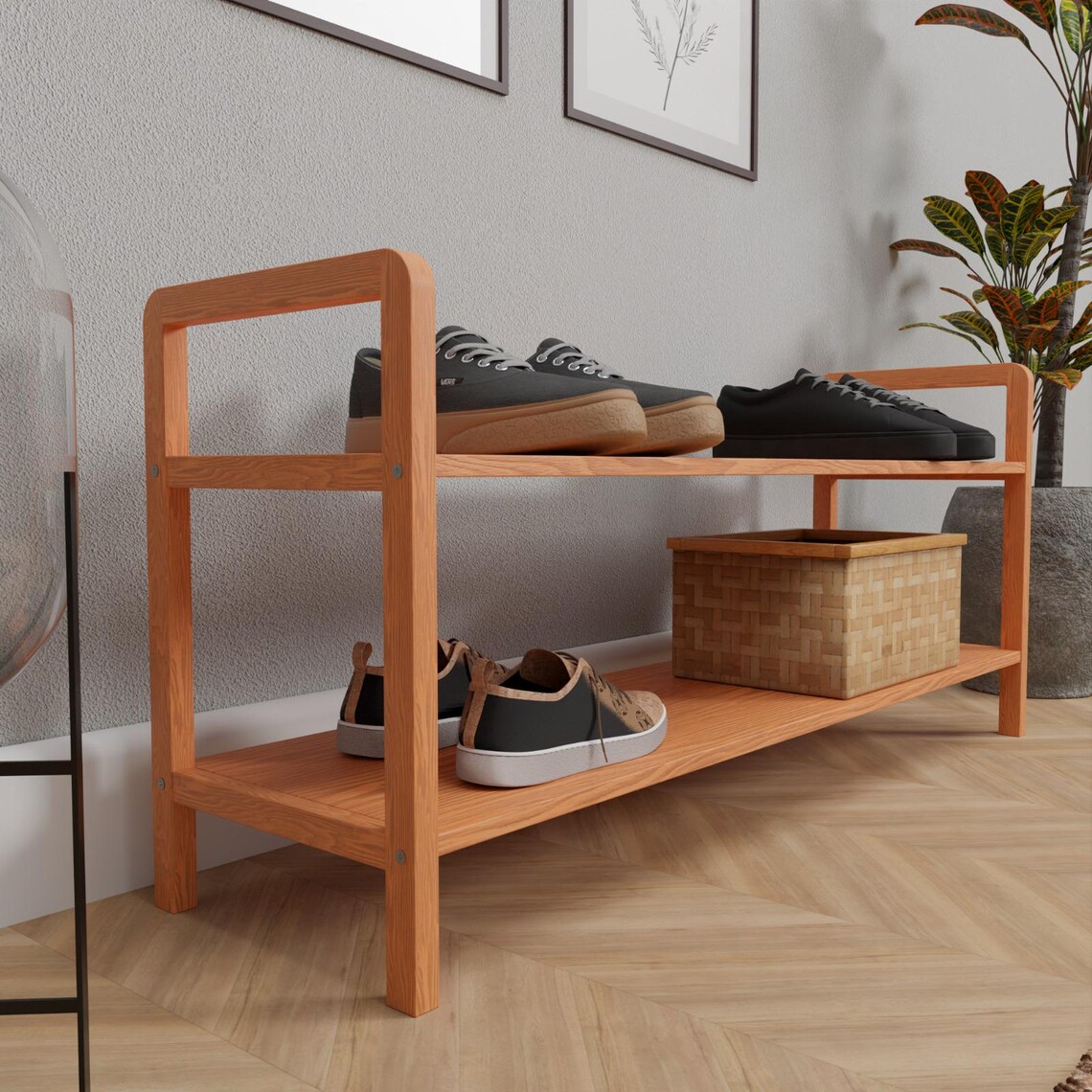 Shoe Rack, Entryway Organizer, Shoe Storage, Shoe Organizer, Entryway ...