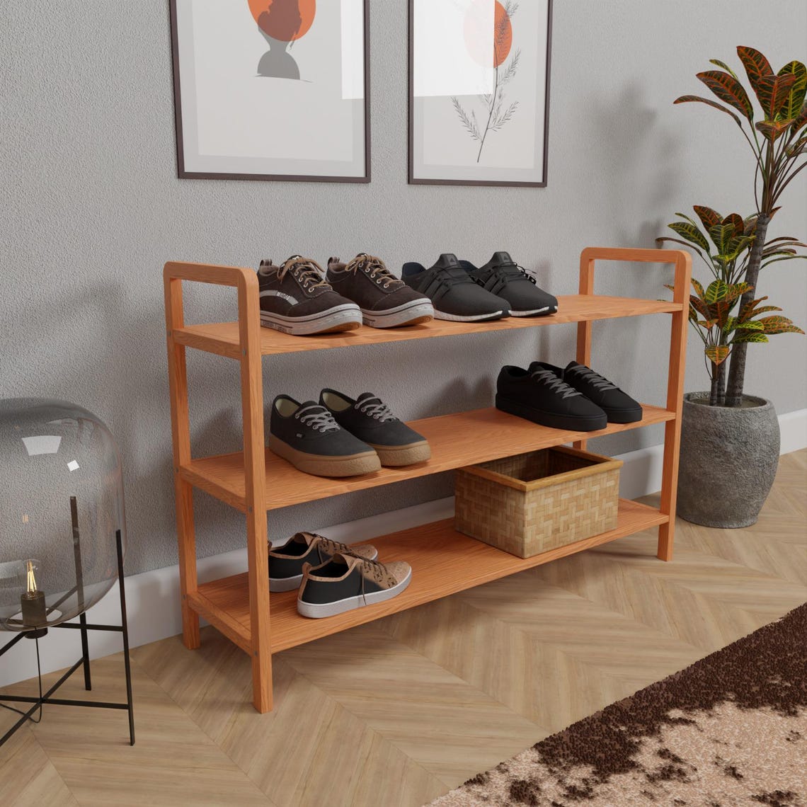 Shoe Rack, Entryway Organizer, Shoe Storage, Shoe Organizer, Entryway ...