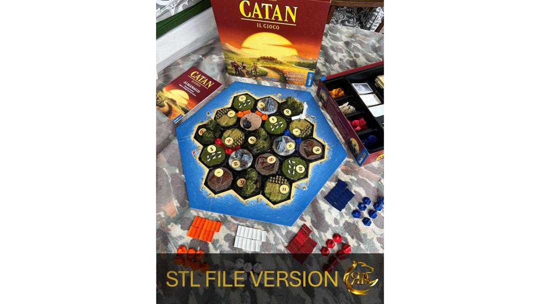 Catan Board Game - 3D Tiles | STL File for 3D Printing - Etsy