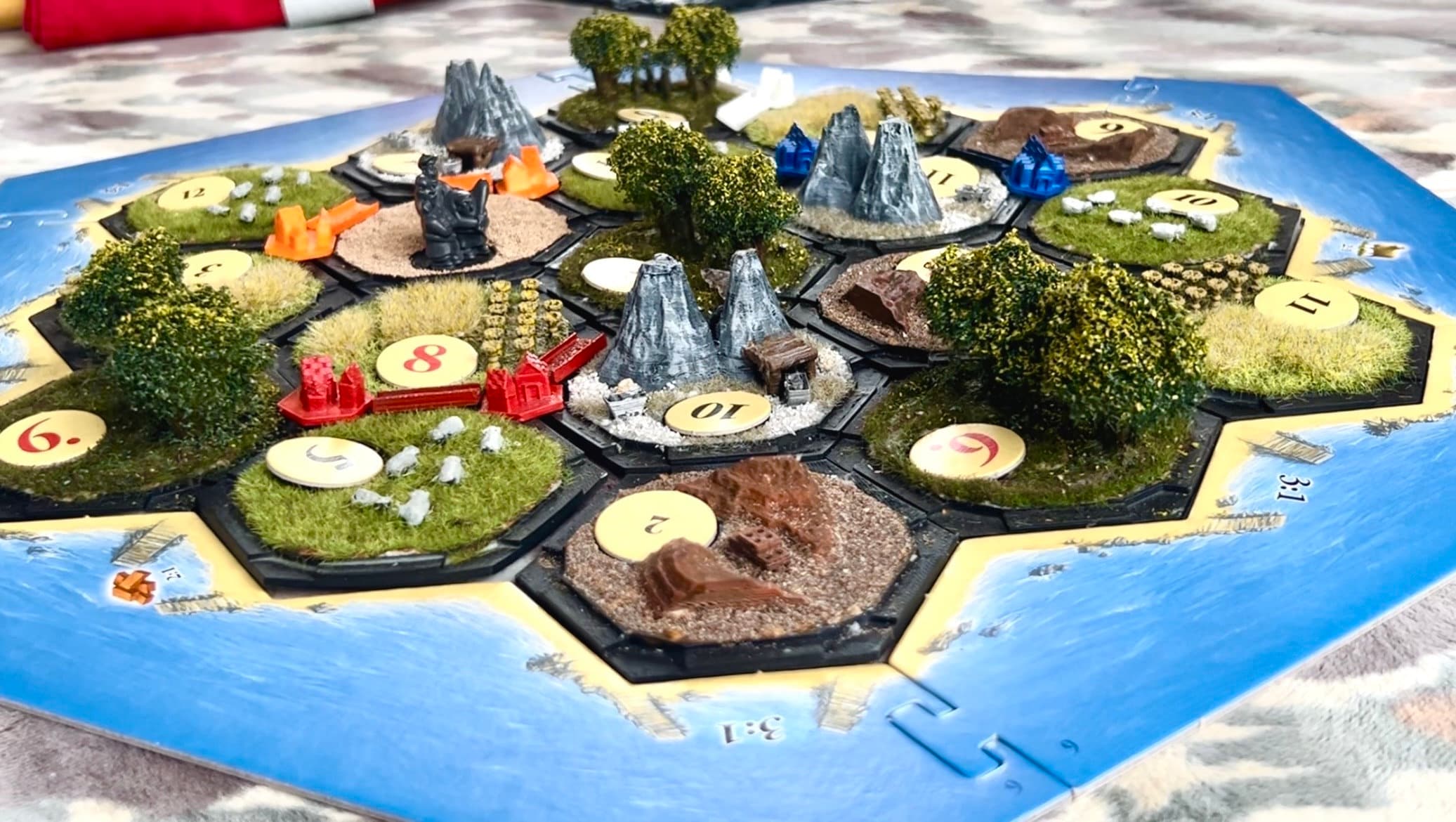 Catan Board Game - 3D Tiles | 3D Printed Version - Etsy