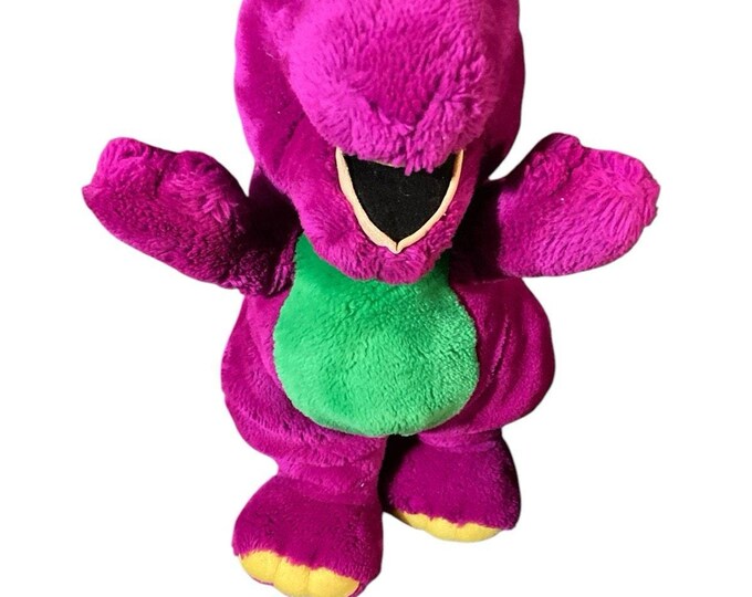 Vintage Dakin Barney the Dinosaur Plush 13” Lyons Group 1992 - Etsy