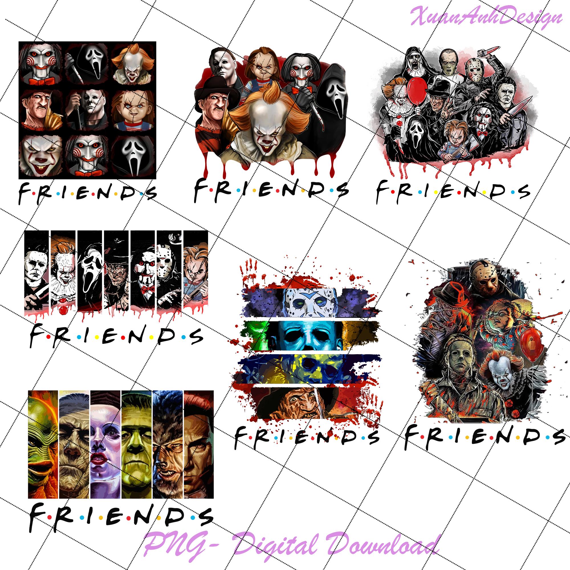 7 Horror Characters Png, Horror Friends Png, Halloween Character Png ...