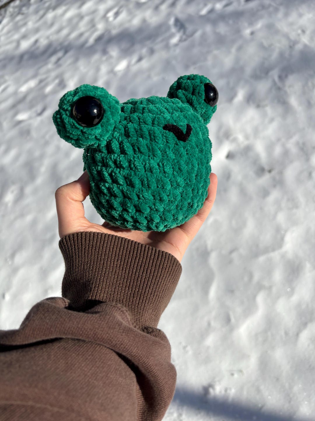 Crocheted Frog Stuffed Animal - Etsy