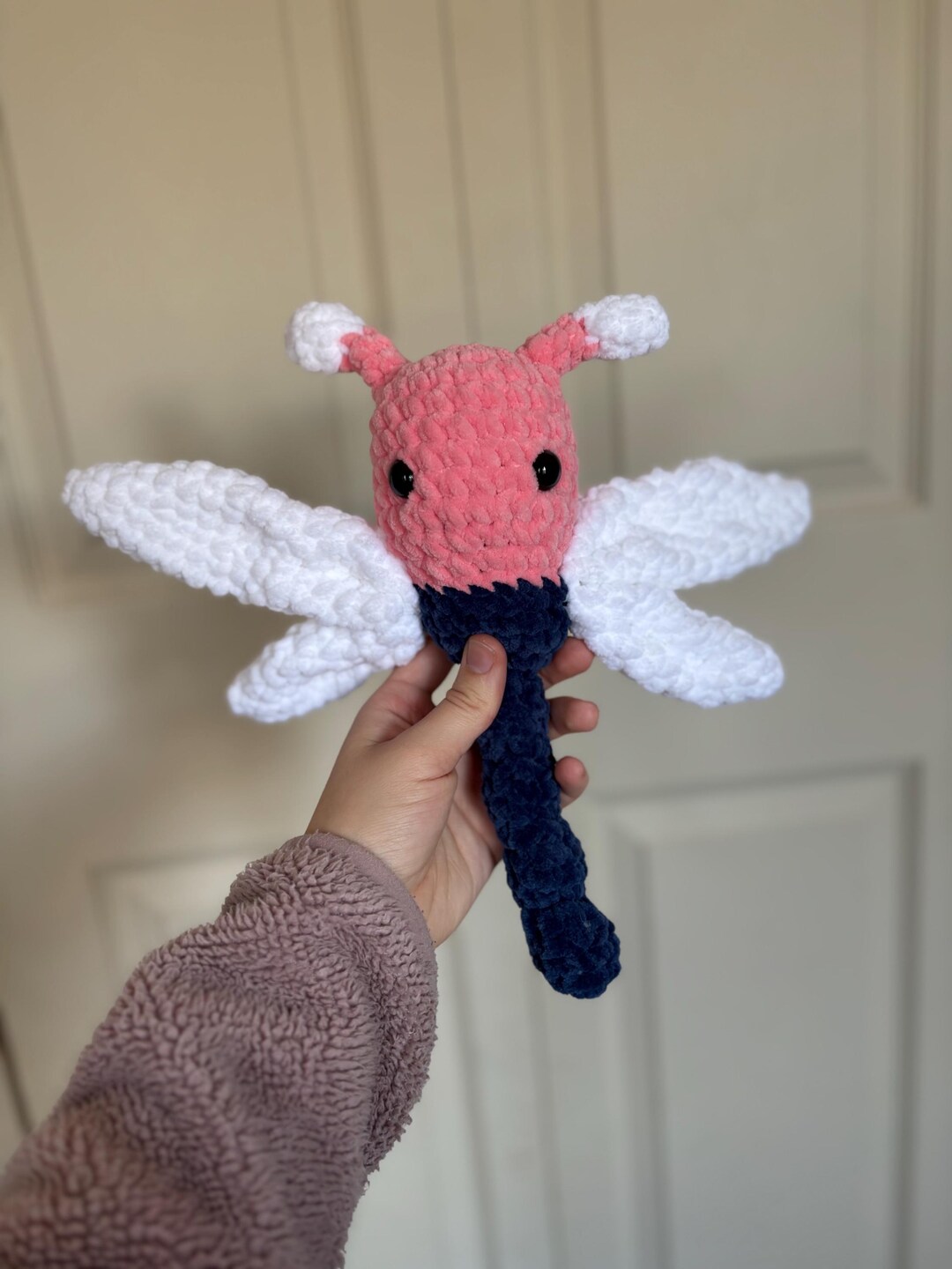 Crocheted Dragonfly Plushie Stuffed Animal - Etsy
