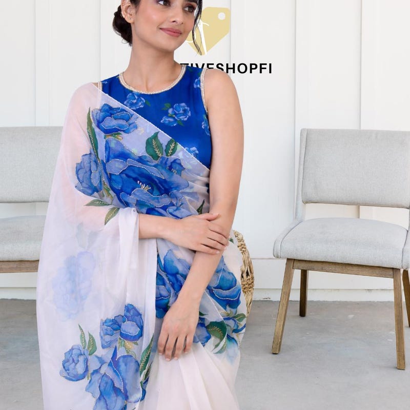 Pleated Saris - Etsy UK
