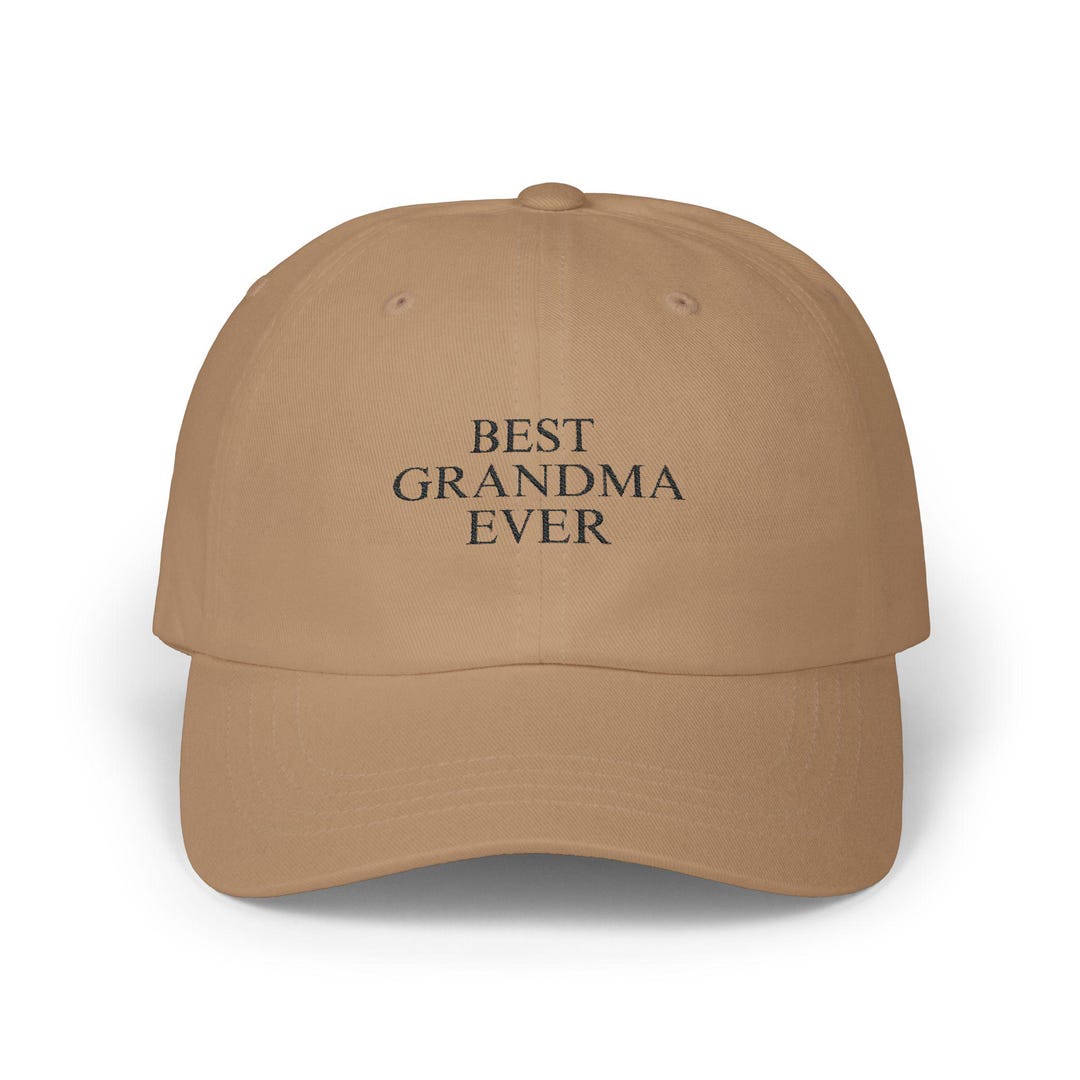 Best Grandma Ever Embroidered Hat Cute Grandma Gift Cap Adjustable ...
