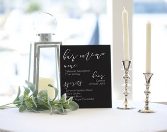 Hand lettered menu | Etsy