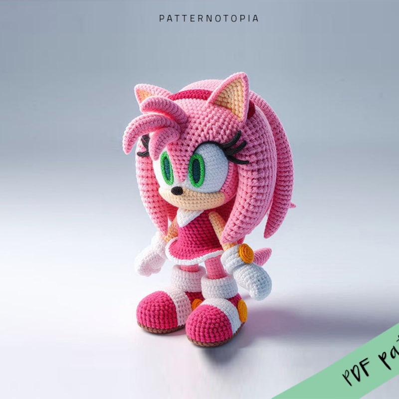 Sonic the Hedgehog Amy Plush - Etsy