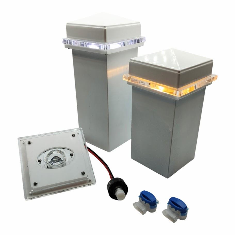 3x3 Lighted Aluminum Post Cap LED Module. Outdoor. Uses Your Existing ...