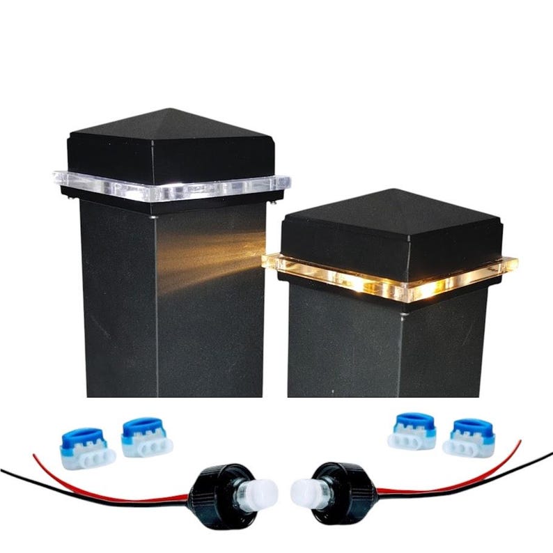 3x3 Lighted Aluminum Post Cap LED Module. Outdoor. Uses Your Existing ...