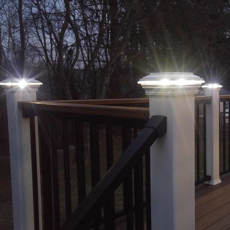 Deklights® for Trex Posts. Replaceable 12-volt LED Bulbs in Bright or ...