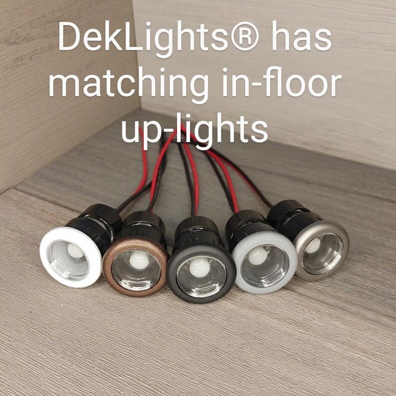 Deklights® Pro Line Deck Step Riser Lights. Bronze Round Mini Outdoor ...