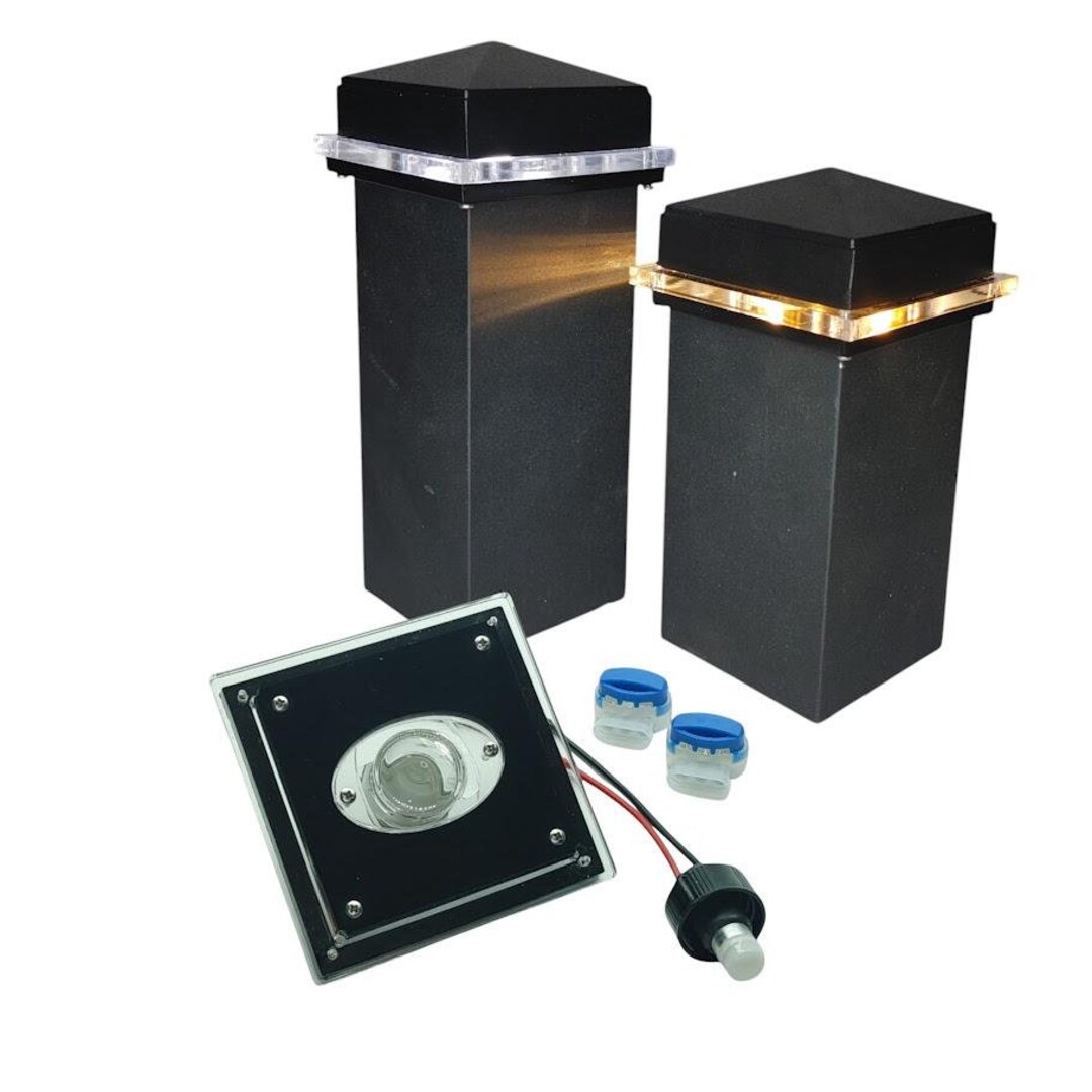 2.5x2.5 Lighted Aluminum Post Cap LED Module. Outdoor. Uses Your ...