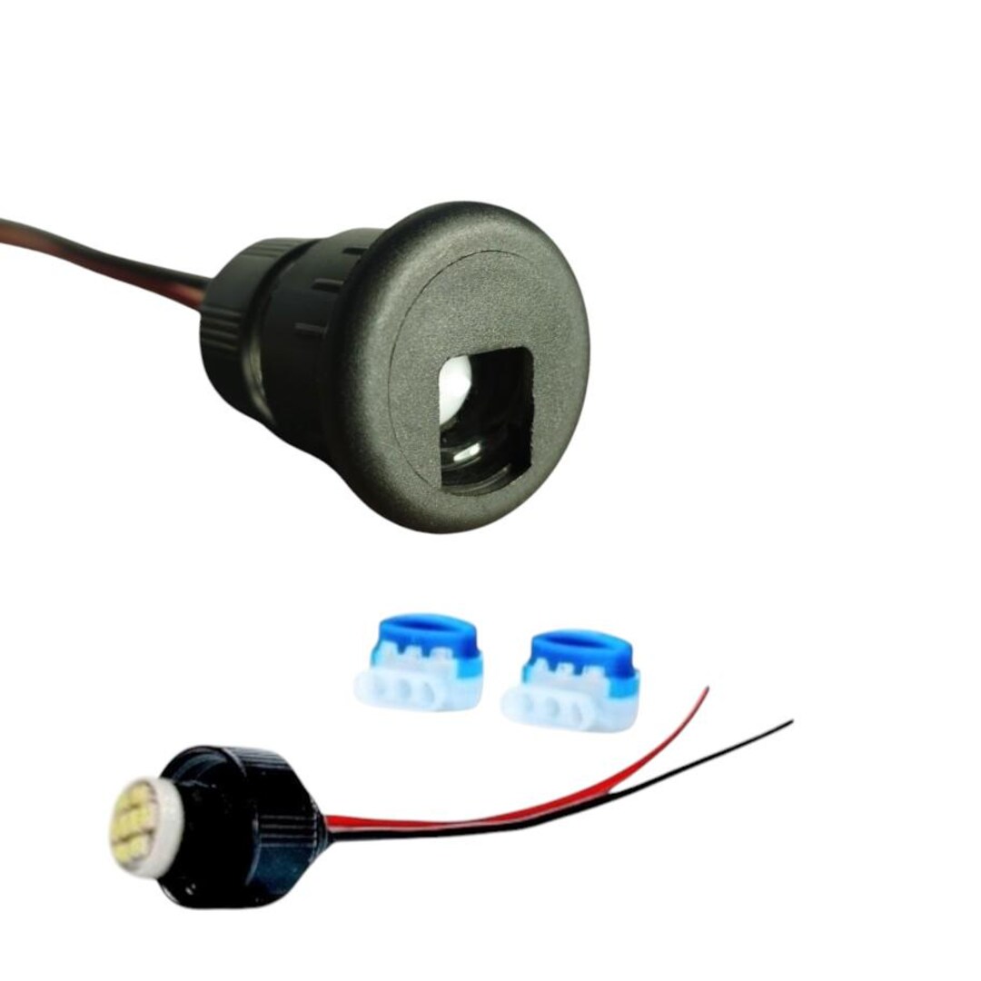 Deklights® DIY Line Black Recessed Deck Step Riser Light | Replaceable ...