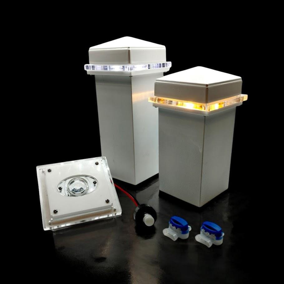 3x3 Lighted Aluminum Post Cap LED Module. Outdoor. Uses Your Existing ...