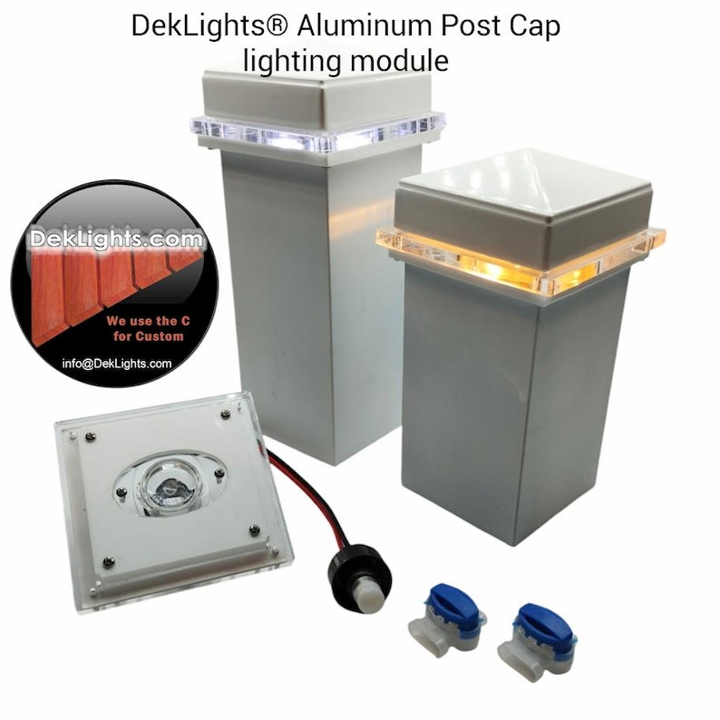 3x3 Lighted Aluminum Post Cap LED Module. Outdoor. Uses Your Existing ...