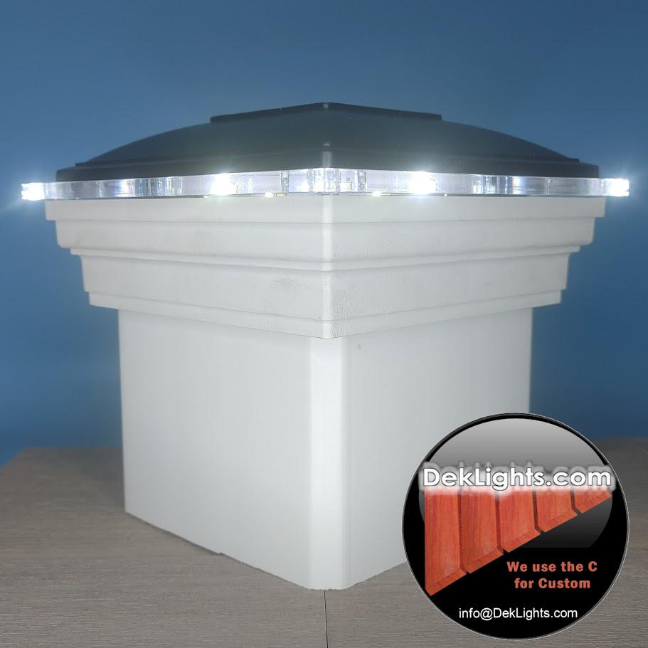 Trex Our Custom Made 2nd Generation Solar Power Post Caps for Trex ...