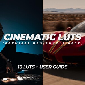 Cinematic LUTS for Premiere Pro 16 LUT Bundle Pack - Etsy