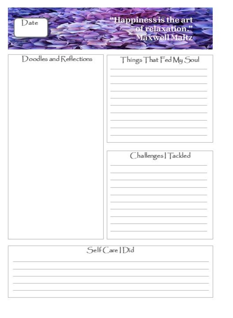 Escapes for the Soul; Standard 8.5 X 11 Inch Downloadable Journal Pages ...