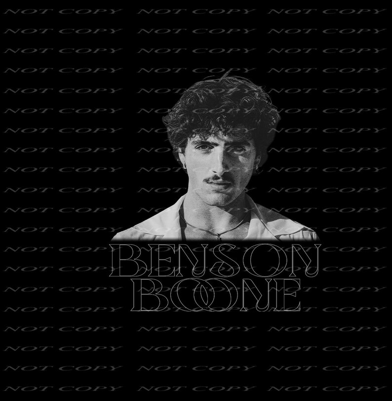 Benson Boone Png, T-shirt Design, Bootleg Tees Design, Ready to Print ...