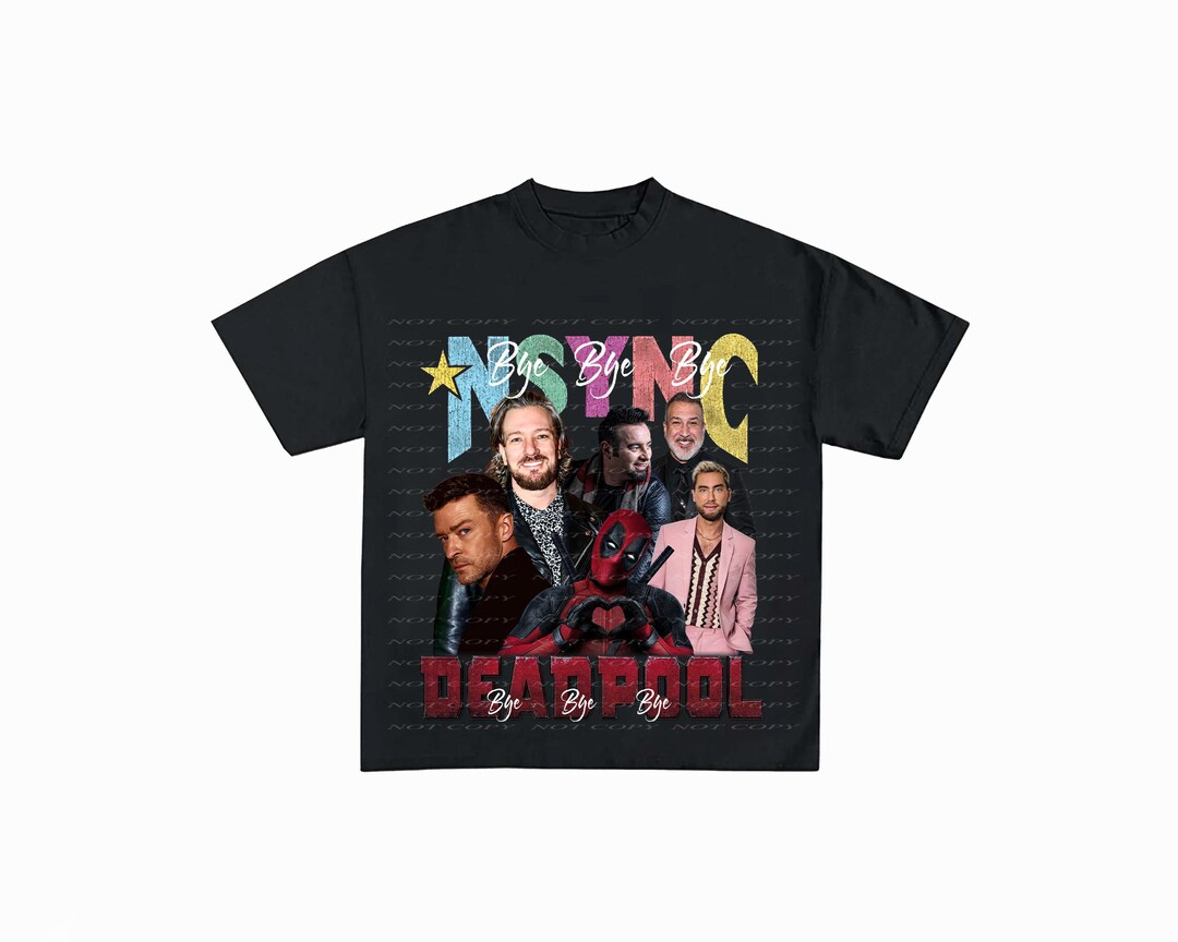 Deadpool und Nsync png, T-Shirt-Design, Bootleg-T-Shirts-Design ...