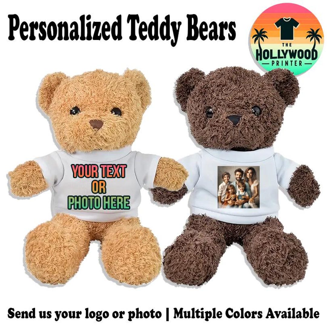 Custom Teddy Bear, Mothers Day Gift, Personalized Custom Plush Stuffed ...
