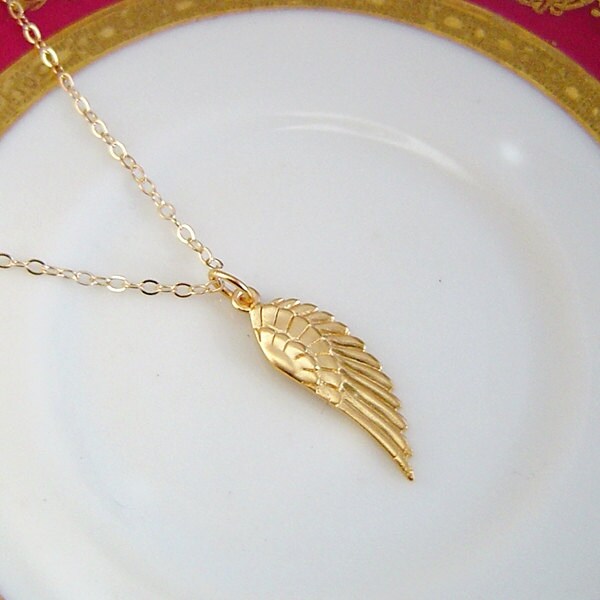 Gold Angel Wing Ring - Etsy