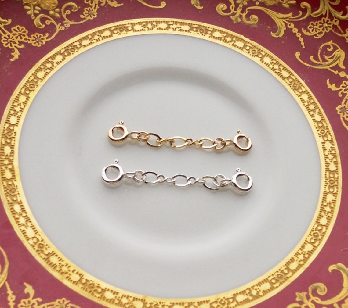 Jewelry Extender Gold Extender Sterling Extender Safety - Etsy