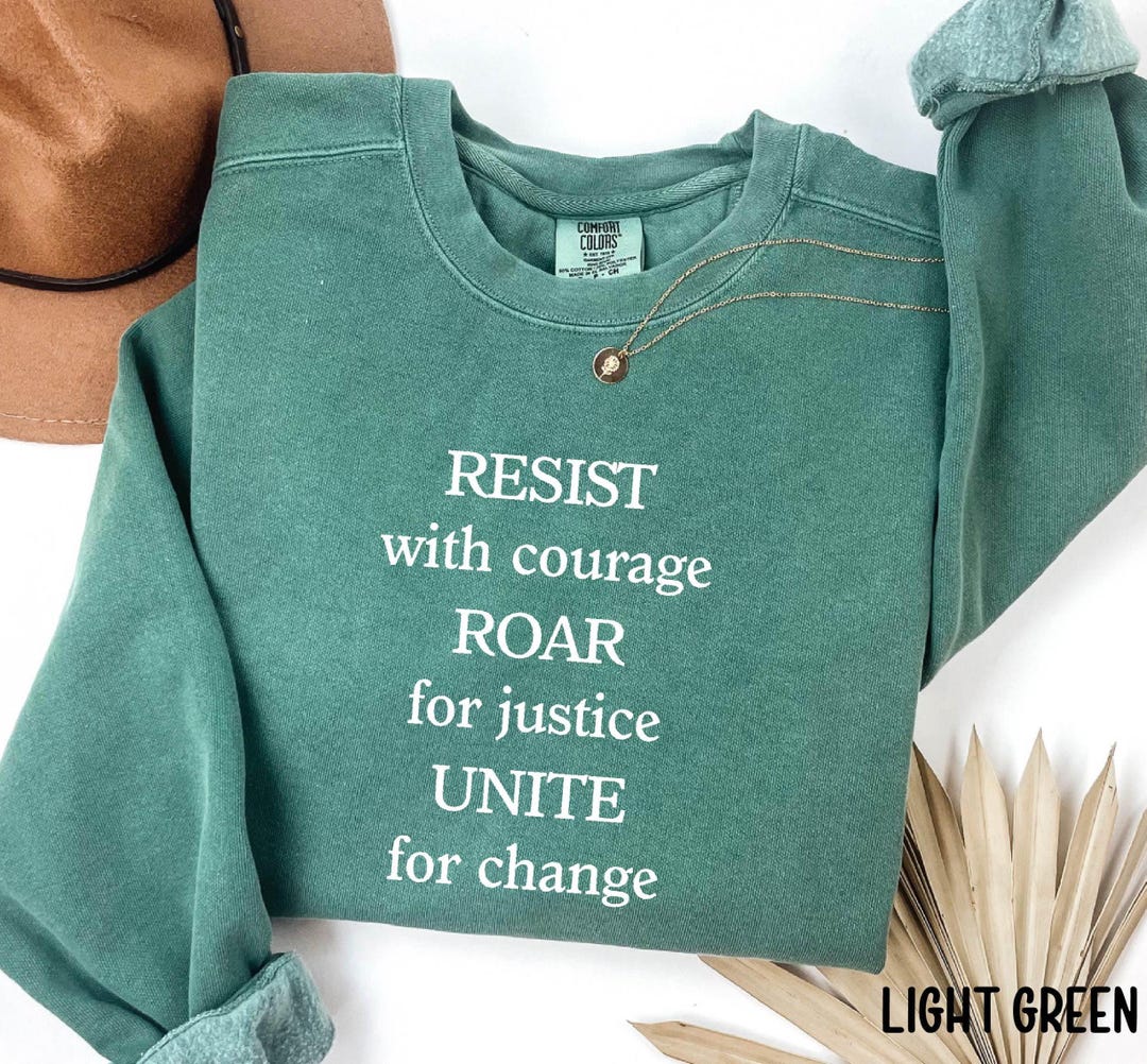 Comfort Colors® Anti Trump Sweatshirt - Resist Sweatshirt - Resist ...
