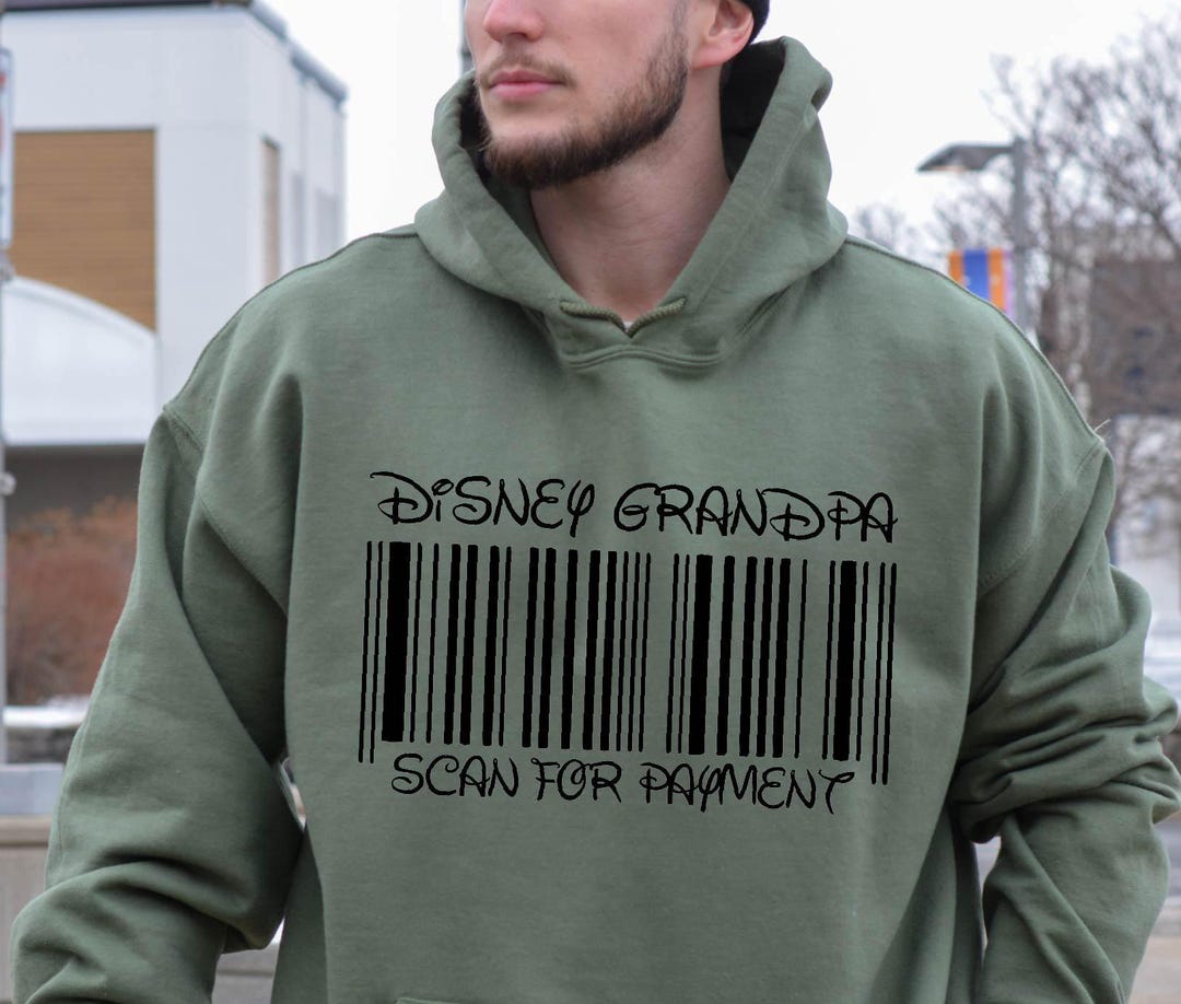 Disney Grandpa Scan for Payment Hoodie-scan for Payment Sweat-disney ...